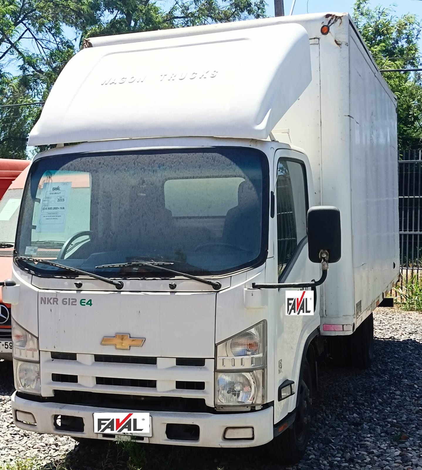 CAMION CHEVROLET NKR 612 AÑO 2015 USADOS FAVAL.CL | FAVAL COMPRA Y ...